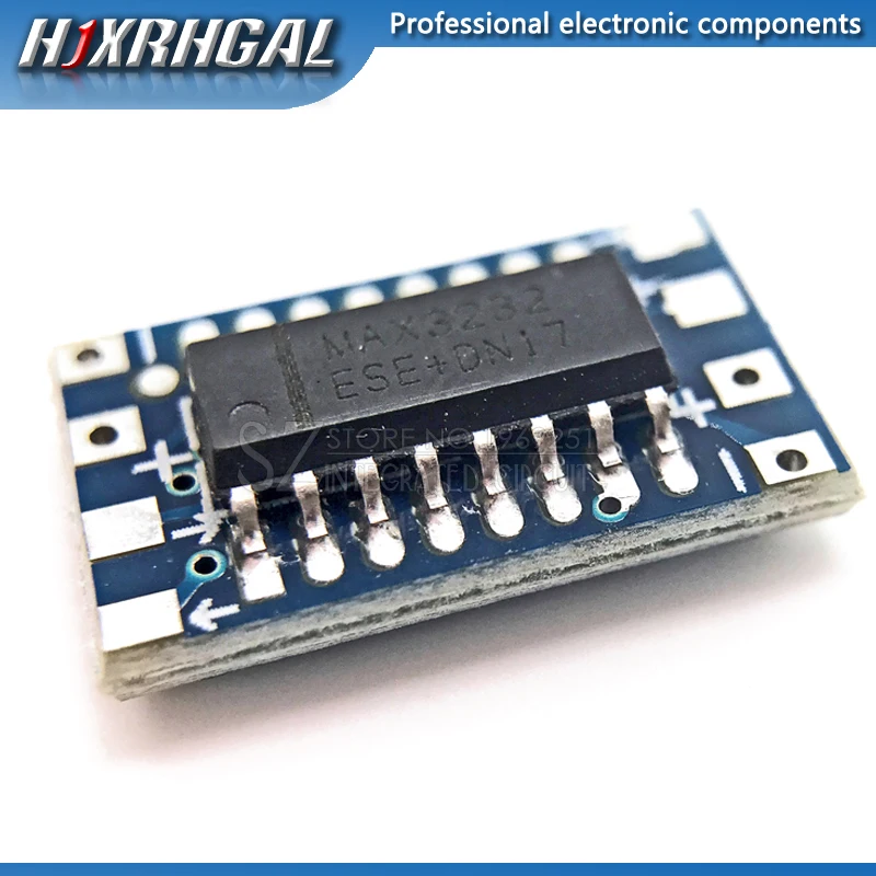 10pcs Mini RS232 MAX3232 Level to TTL Level Board 115200bps Converter ...