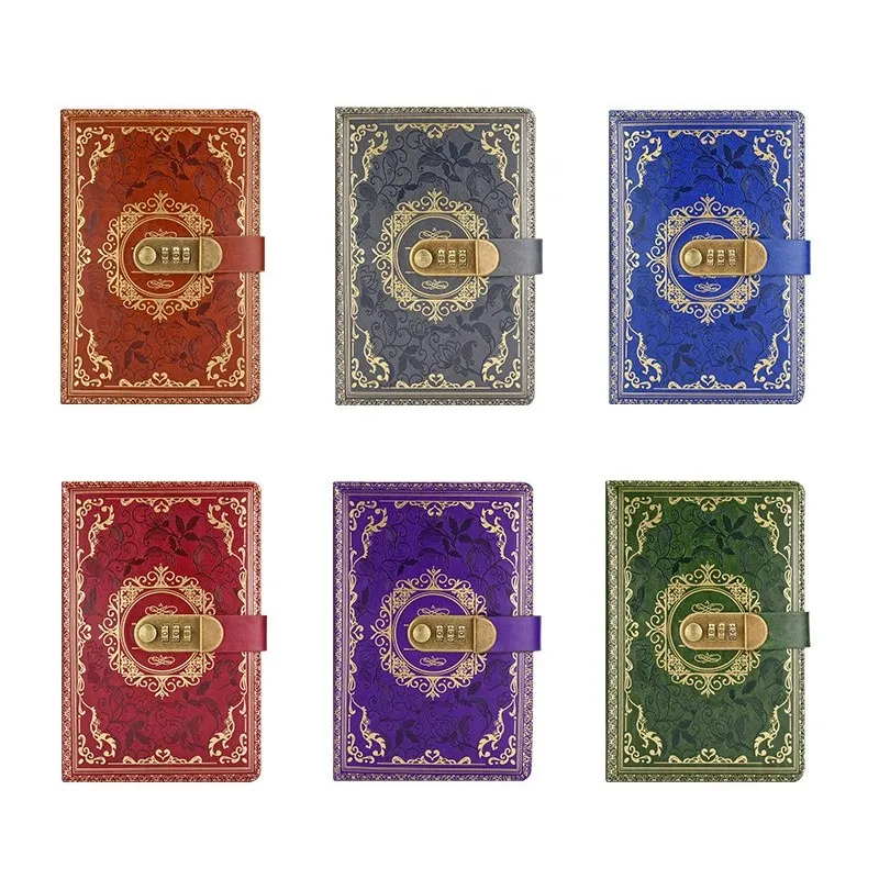 ONT-a5-Vintage-Password-Book-With-Lock-Creative-Hand-Account-memopad ...