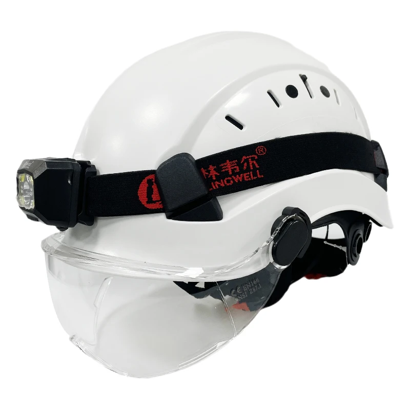 Construction-Safety-Helmet-With-Goggles-Led-Light-CE-EN397-ABS-Hard-Hat ...