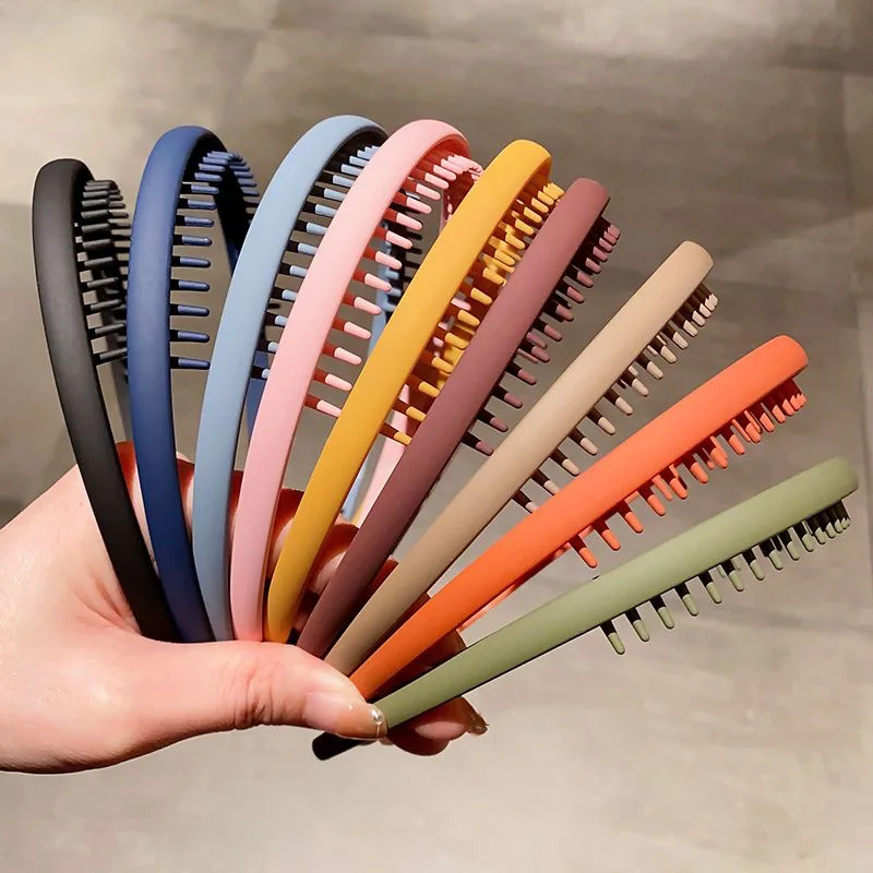 Simple-Hair-Band-Headband-For-Women-Men-Girls-Long-Teeth-Hairband-Non ...