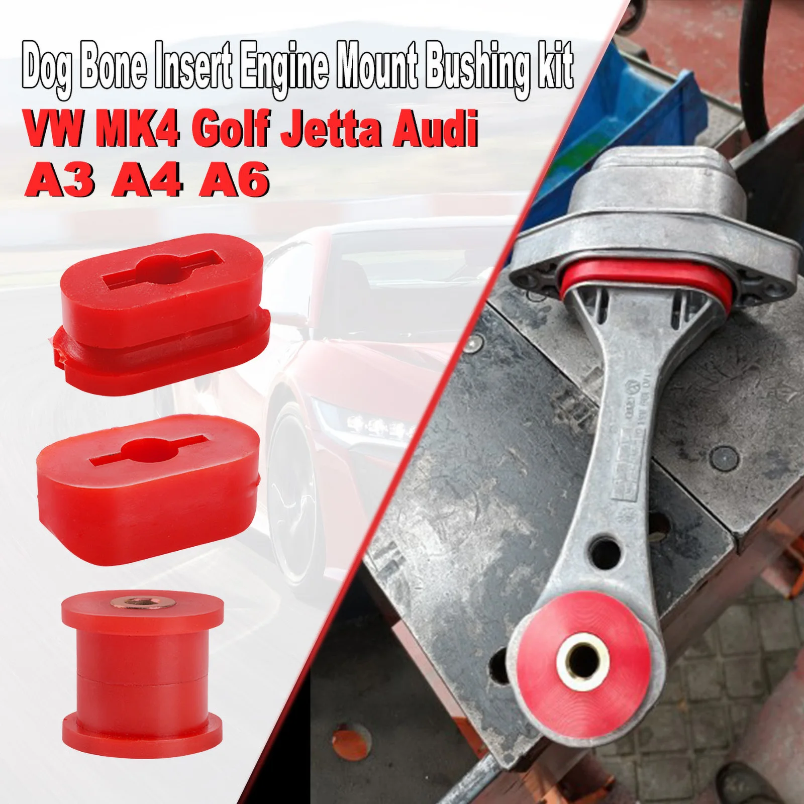 Engine Mount Bushing Dog Bone Insert For Vw Golf Mk4 R32 For Audi A3 S3 ...