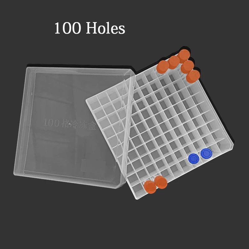 100-Holes-Lab-Freezing-Tube-Plastic-Storage-Box-For-1-5ml-2ml-plastic ...