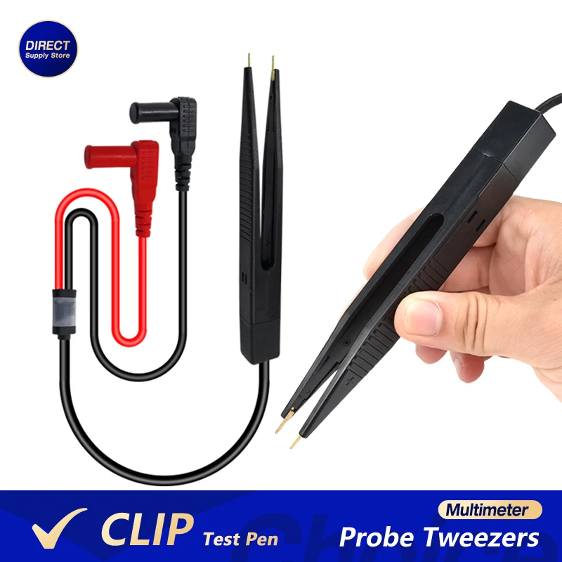 Clip-Test-Pen-SMD-Multimeter-Probe-Tweezers-Patch-For-Capacitance ...