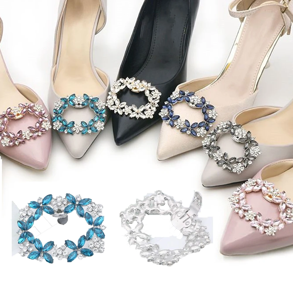 1Pc-Rhinestone-Shoe-Decorations-Clip-Square-Clamp-Shiny-Clips-Charm ...