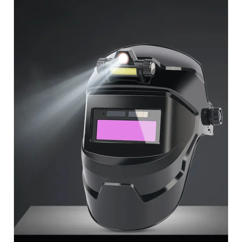 Welding-Helmet-Welder-Mask-With-Rechargeable-Headlight-Automatic ...