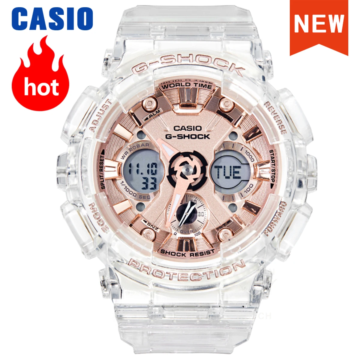 Casio Women's 200m Waterproof Diving Watch Top Brand Luxury Set Quartz ...