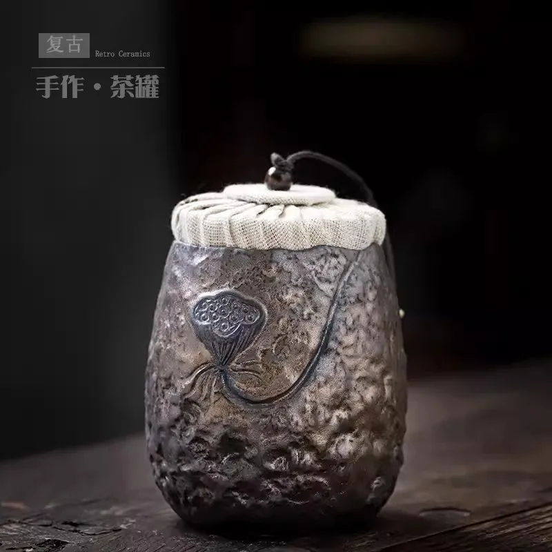 Stoneware-Tea-Ceramic-Storage-Tank-Moisture-proof-Sealed-Jar-Tea-Box ...