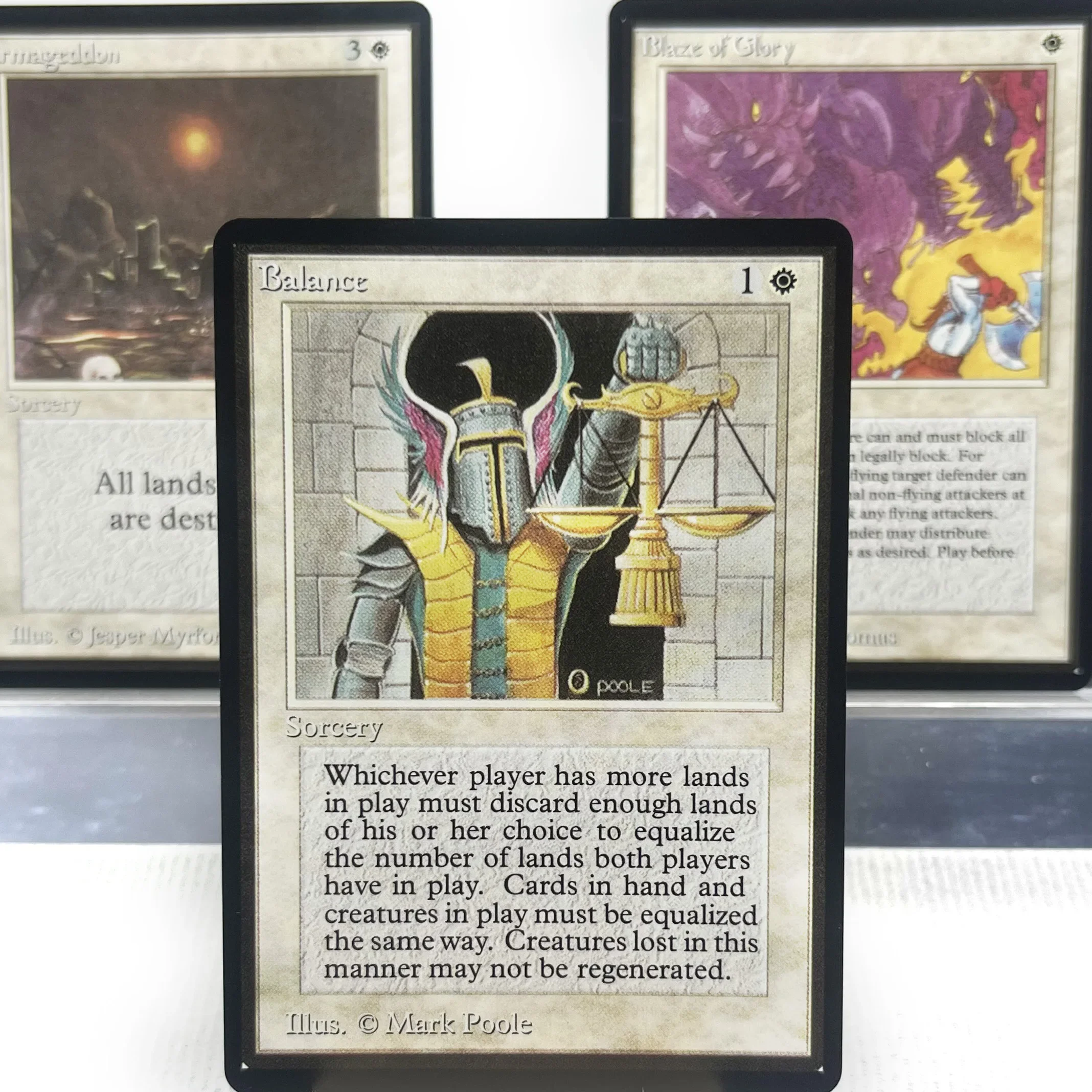 Beta NORMAL1-I01 cartes Tcg magie proxy épées Armageddon pour ...