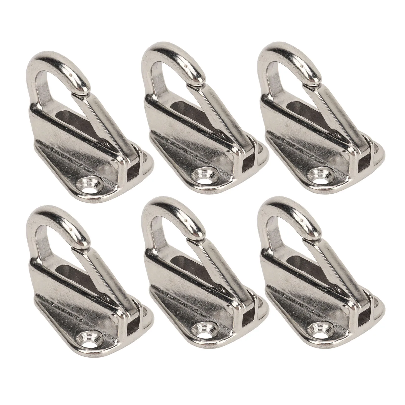 Robust stainless steel fender hook set (6 pieces) with spring buckle ...