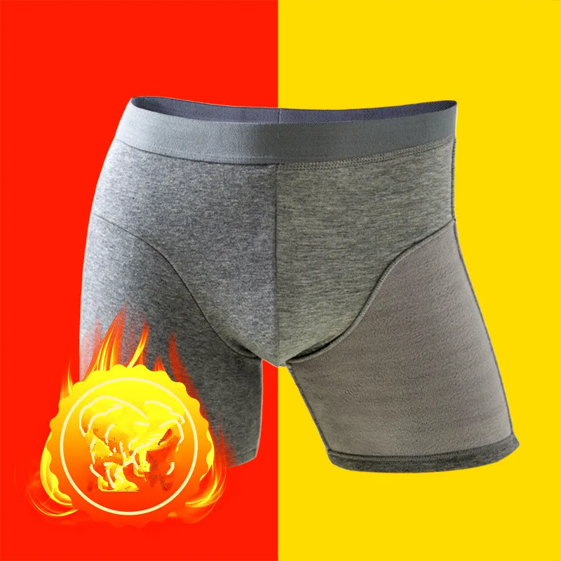 Mens-Underwear-Boxers-Velvet-Cotton-Panties-Man-Winter-Warm-Thick ...