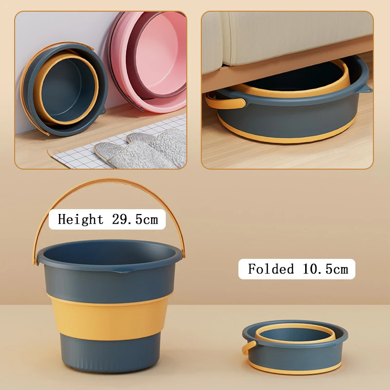 Portable-Foldable-Bucket-Basin-5-10-17L-Silicone-Bucket-Camping-Laundry ...