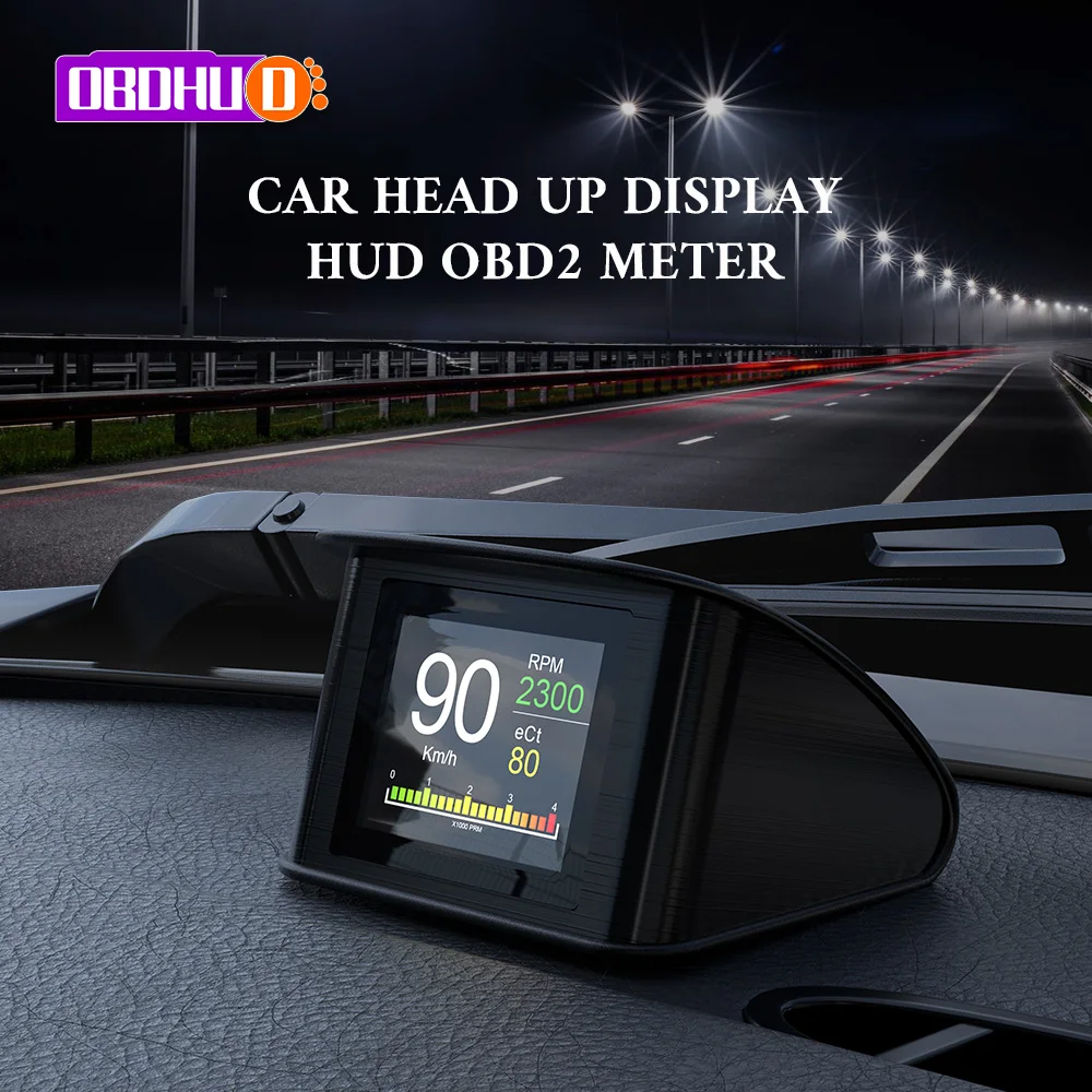OBDHUD P10 HUD OBD2 헤드 업 디스플레이 자동차 온보드 컴퓨터 디지털 속도 오일 온도 터보 압력계, 자동차 전자| | - AliExpress