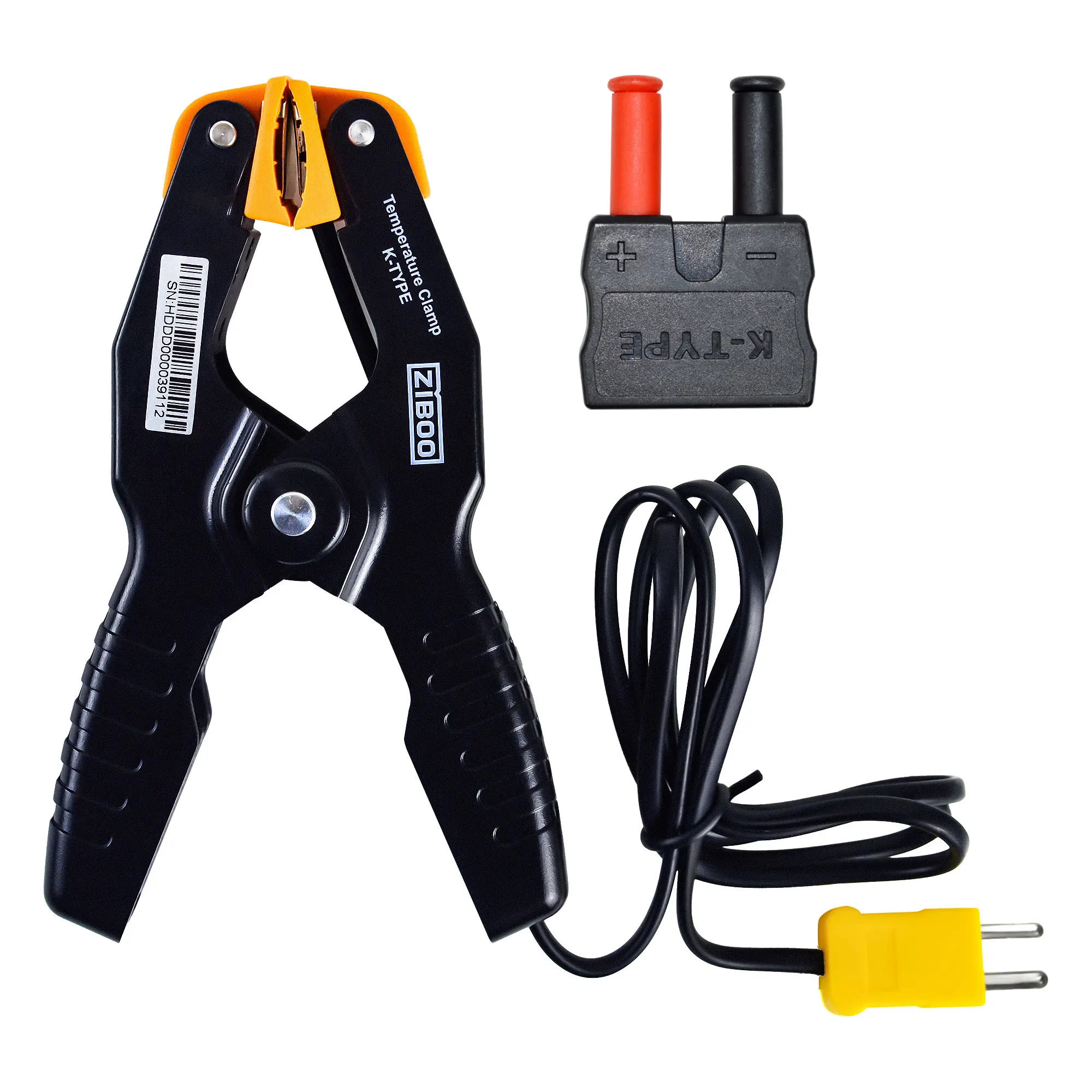 ZIBOO 69140 K-Type Thermometer, Pipe Temperature Clamp for HVAC ...