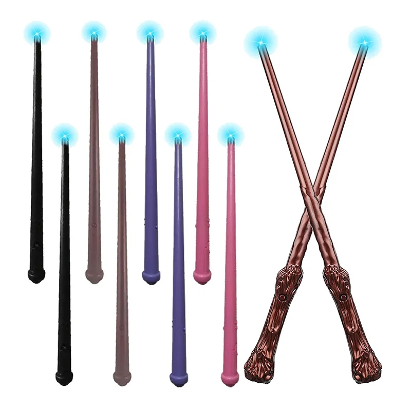 1pc Magic Wand Glowing Vocal Plastic Wizarding Stick Toys Stage Cosplay ...