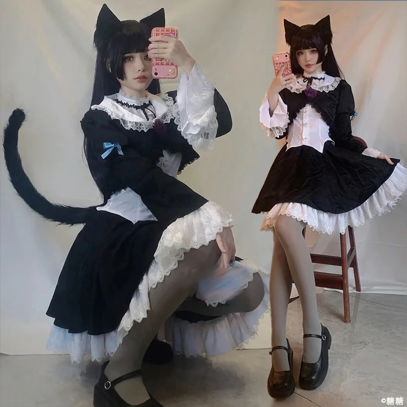 The Anime My Sister Can T Cute Cos Kuroneko Cosplay Goko Ruri Black