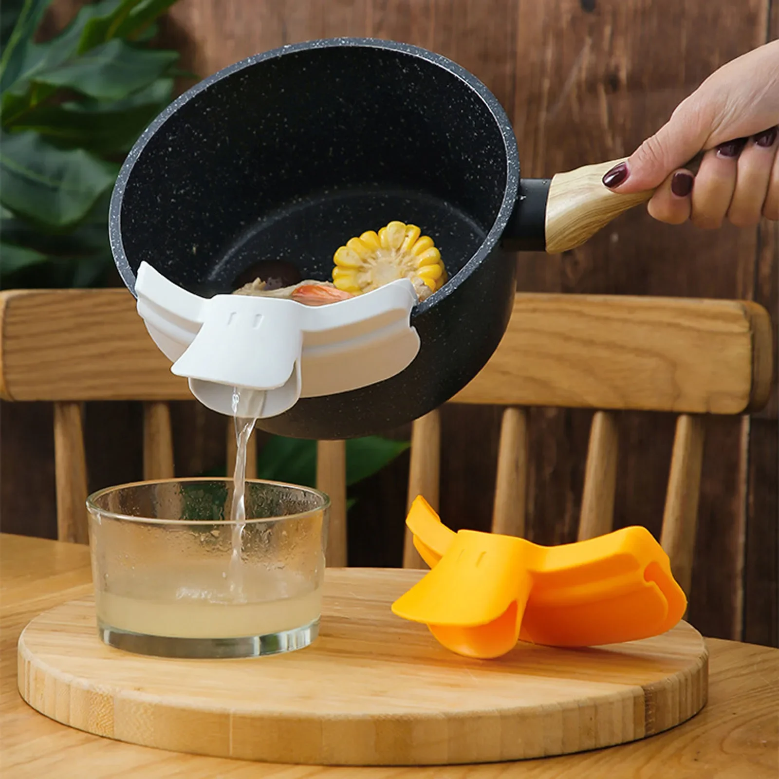 Silicone-Leakproof-Duckbill-Drain-Pans-Leak-proof-Pot-with-Round-Mouth ...