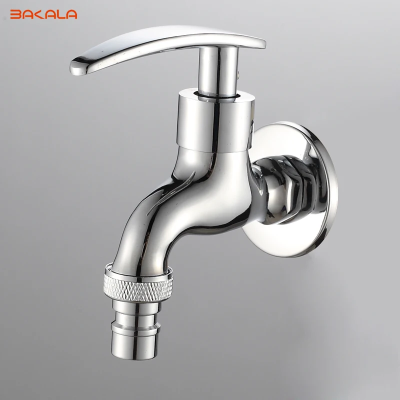 BAKALA Chrome finished Bibcock, Cold Tap, Washing Machine Faucet ...