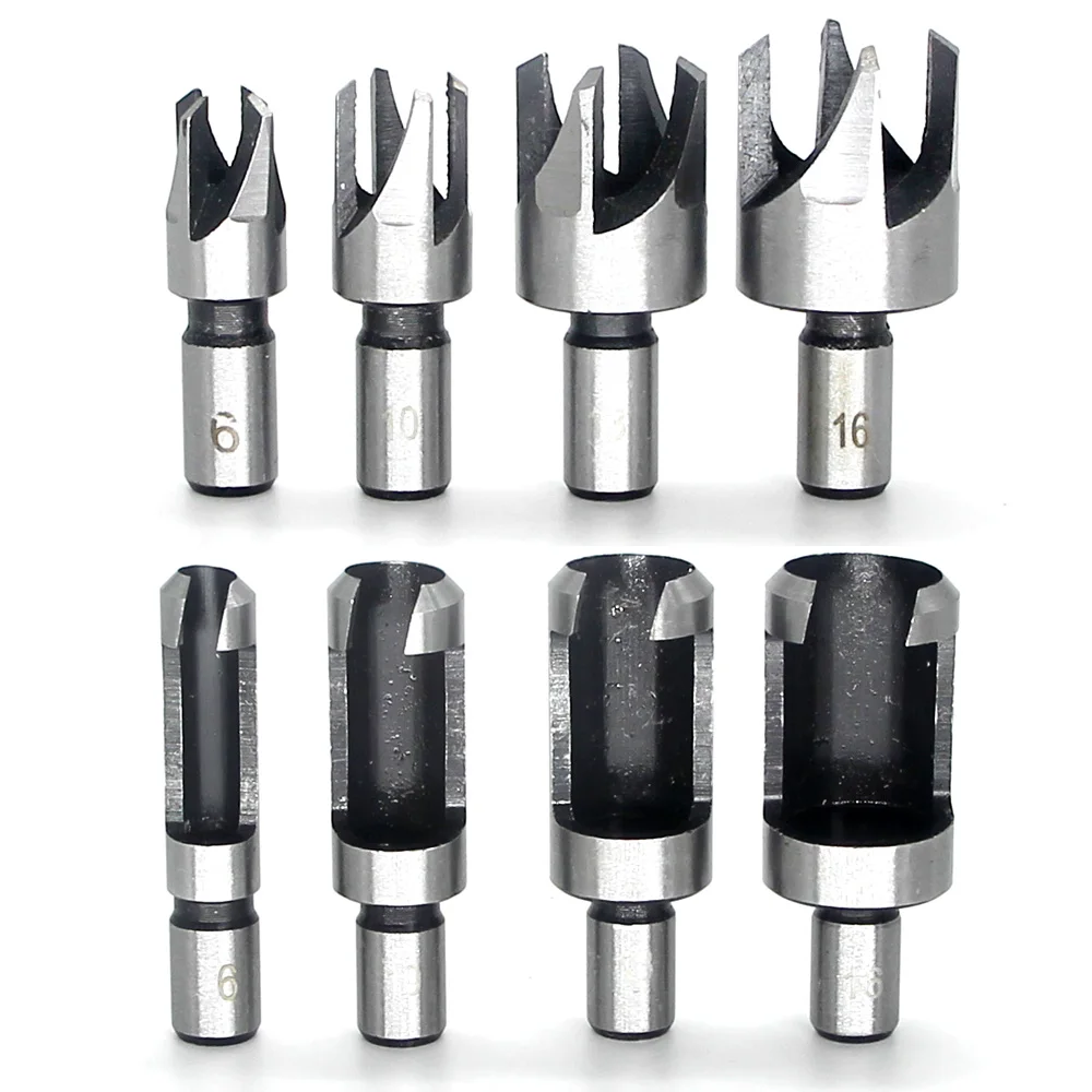 2pcs-Wood-Plug-Cutter-Cutting-Tool-Drill-Bit-Set-Straight-And-Tapered ...