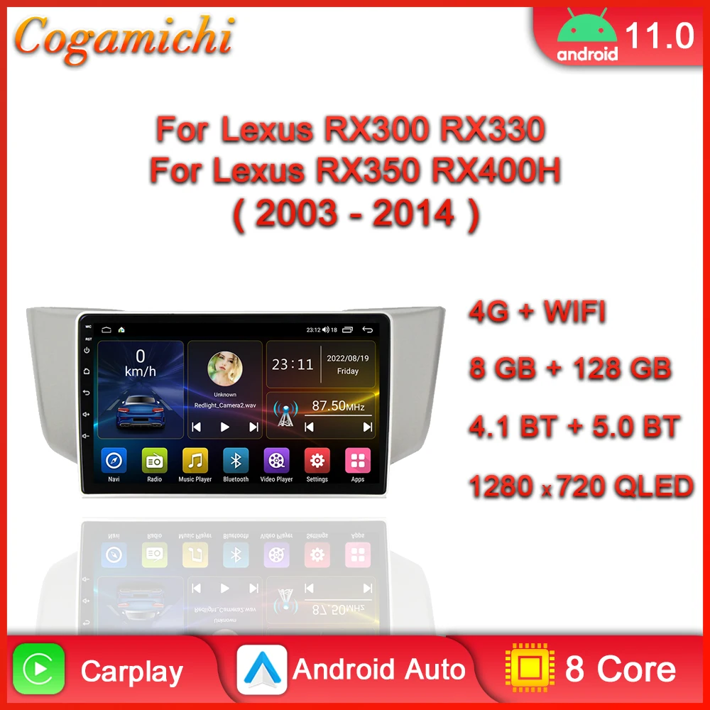 Car Radio Multimedia Player For Lexus RX300 RX330 RX350 RX400H 2003 ...