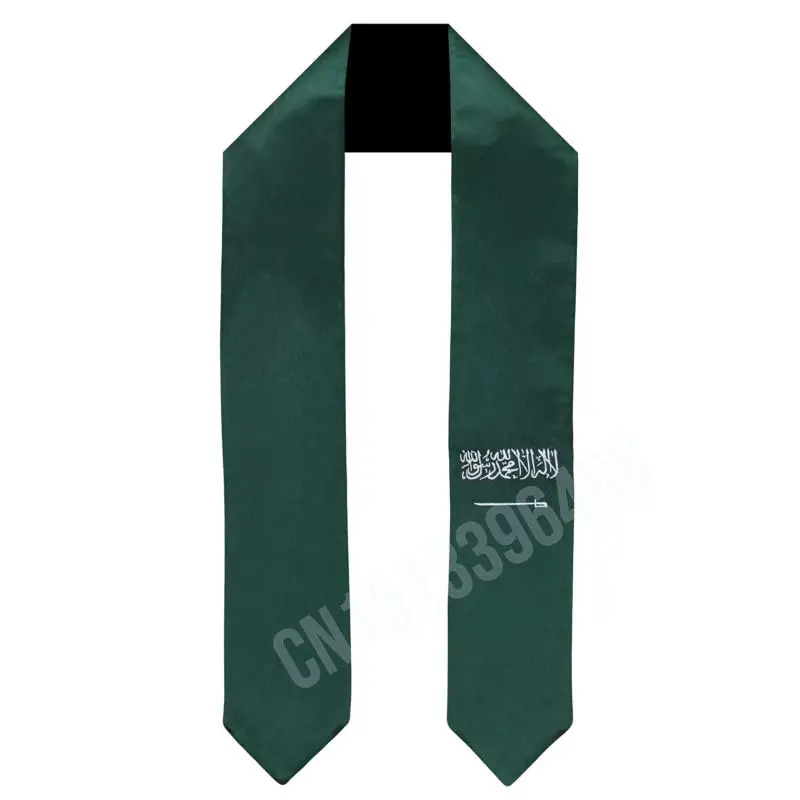Saudi-Arabia-Flag-Scarf-Top-Print-Graduation-Sash-Stole-International ...