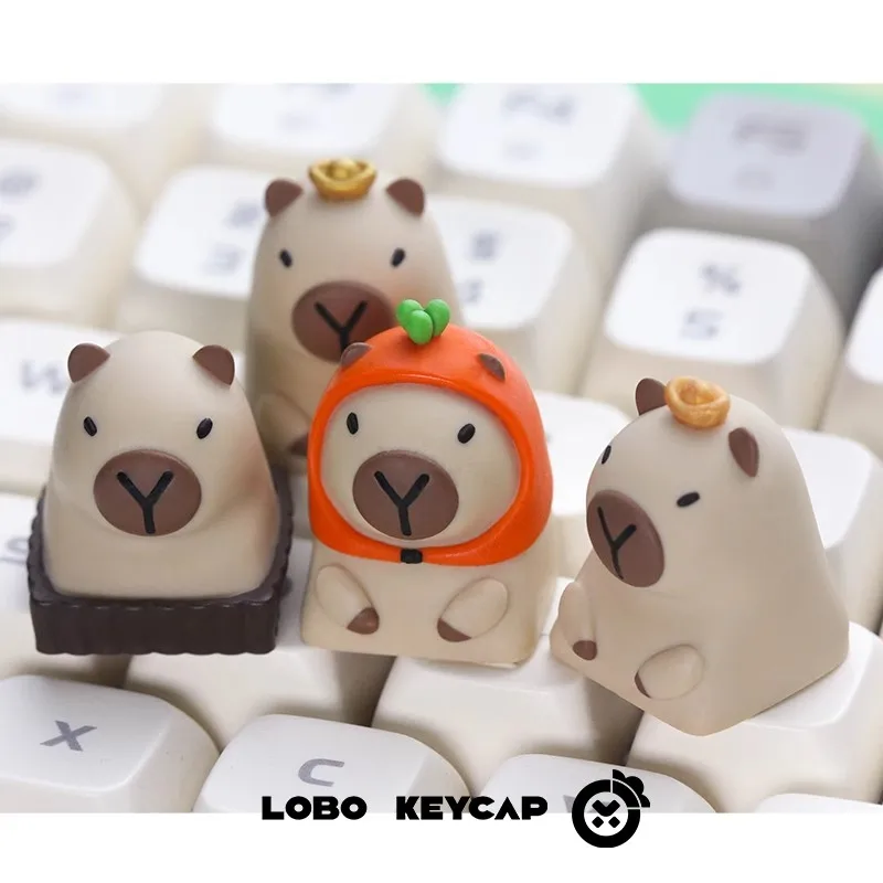 Original-capybara-mechanical-keyboard-keycap-resin-3D-creative-capybara ...