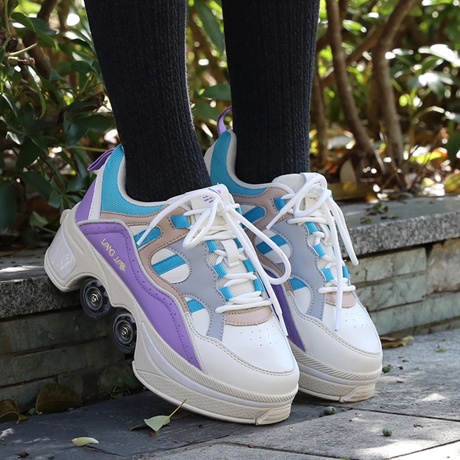 Deformation-Roller-Skate-Shoes-for-Kids-Parkour-Roller-Shoes-Casual ...