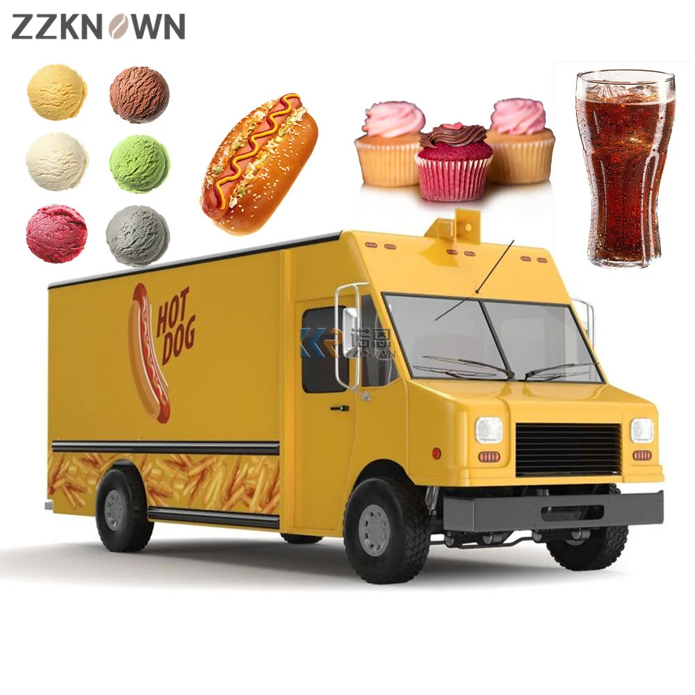 Mobile Food Truck Galvanized Food Trailer for Sale Fryer Chicken ...