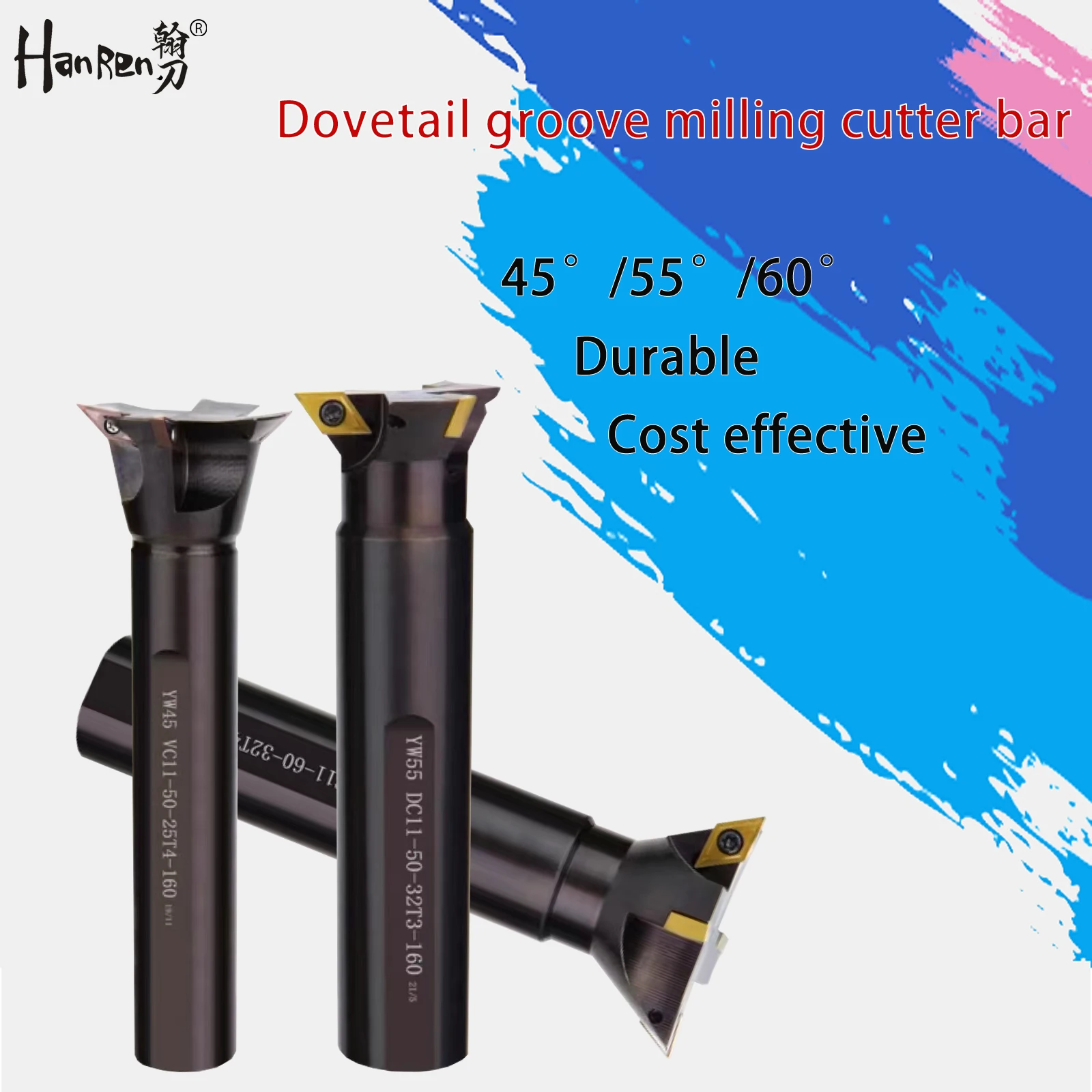NC-Dovetail-Slot-Milling-Cutter-Bar-Straight-Handle-YW45-55-60-Degrees ...