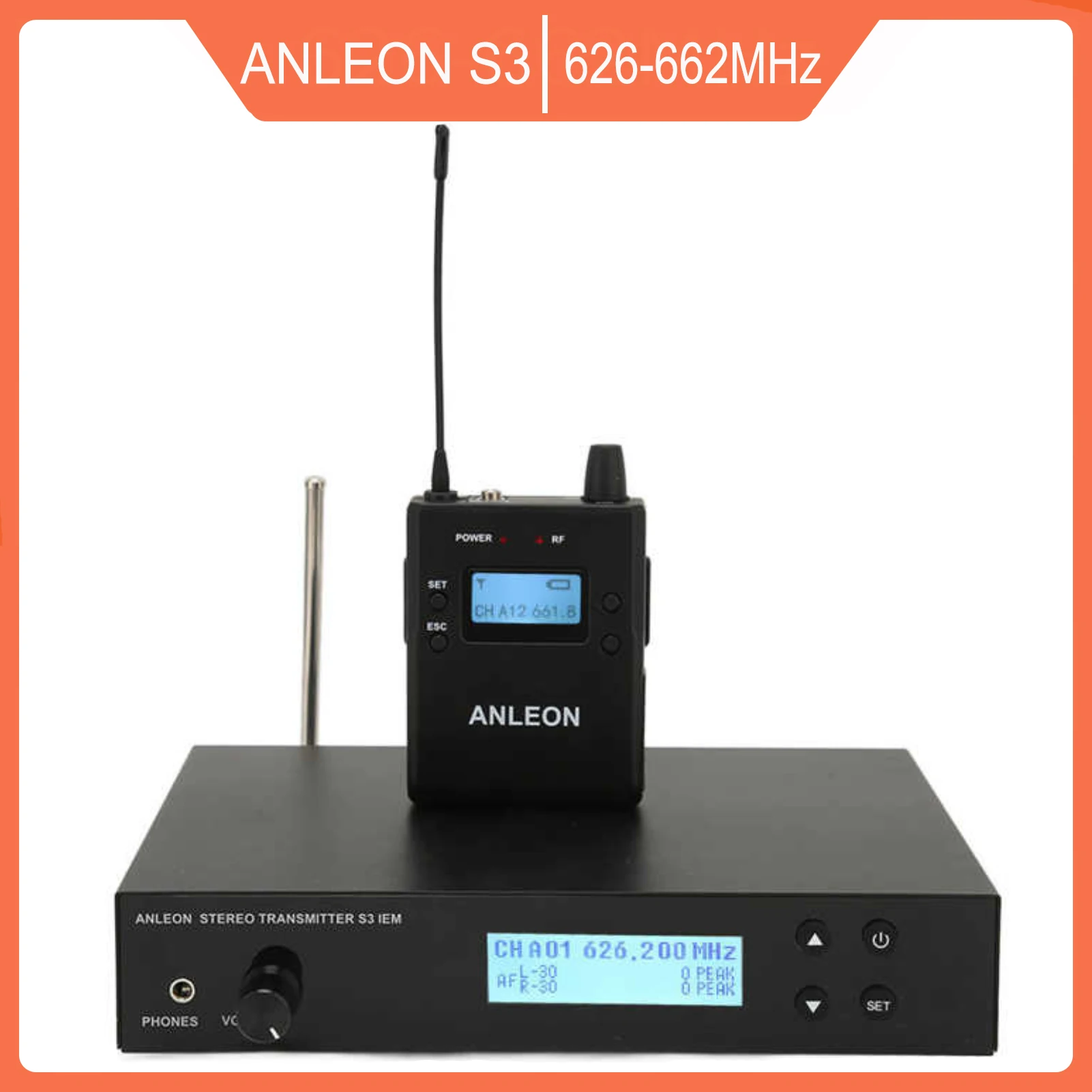 ANLEON-S3-Wireless-In-Ear-Earbud-Monitor-System-90dB-Return-System-para ...