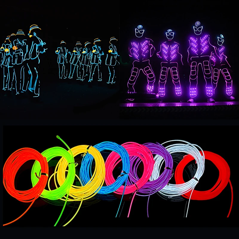 1-3-5m-LED-Neon-Light-Dance-Party-Decoration-DIY-Clothing-Luminous-Car ...