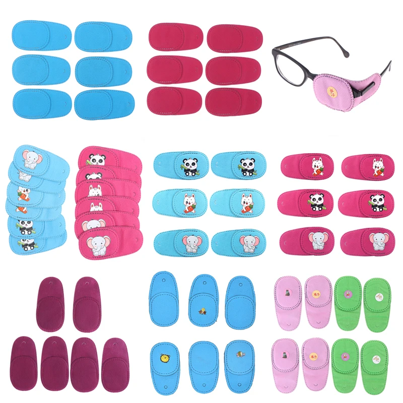 6Pcs Child Occlusion Medical Lazy Eye Patch Eyeshade for Amblyopia Kids ...