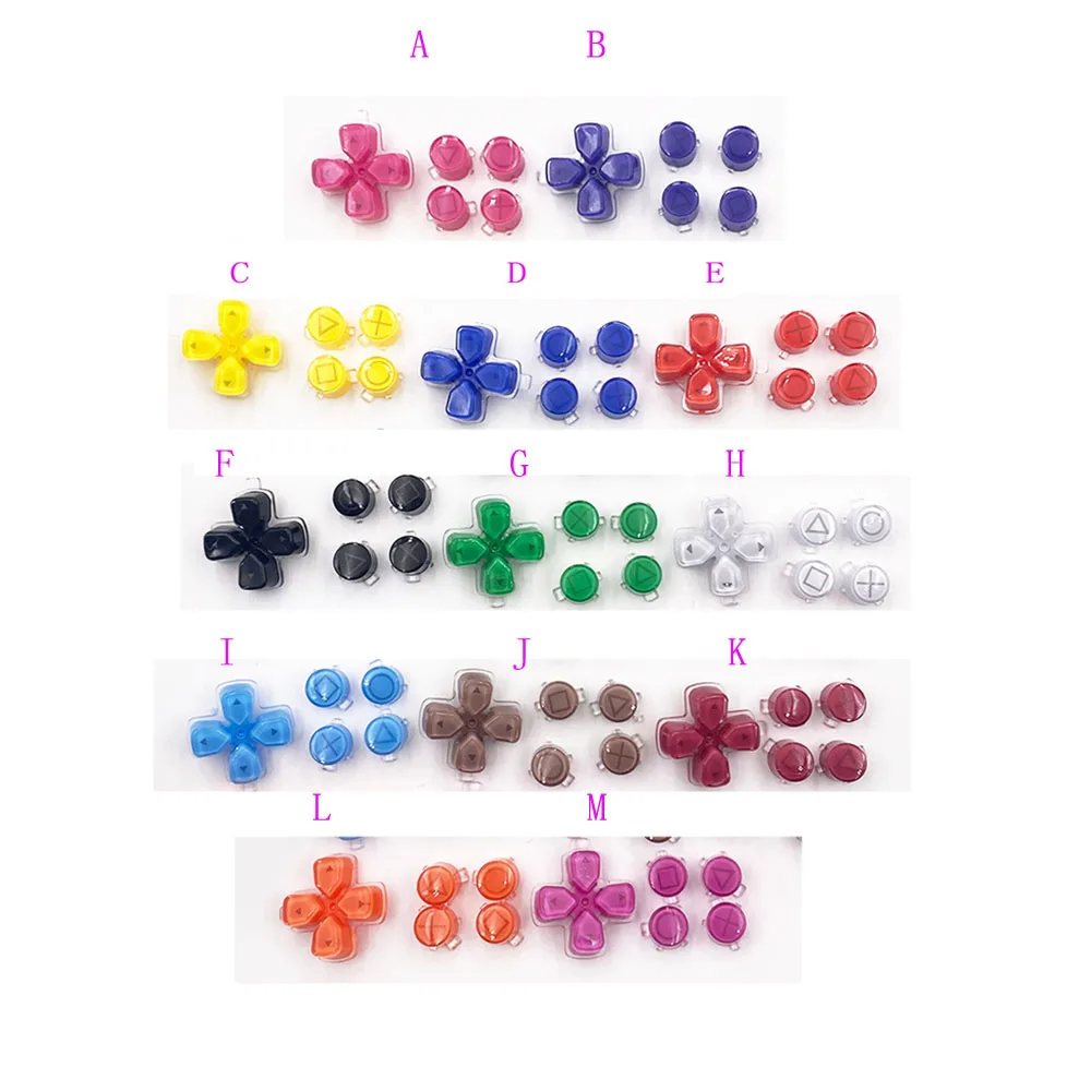 Replacement-Plastic-Crystal-Buttons-ABXY-D-Pad-Driection-Key-Kit-For ...