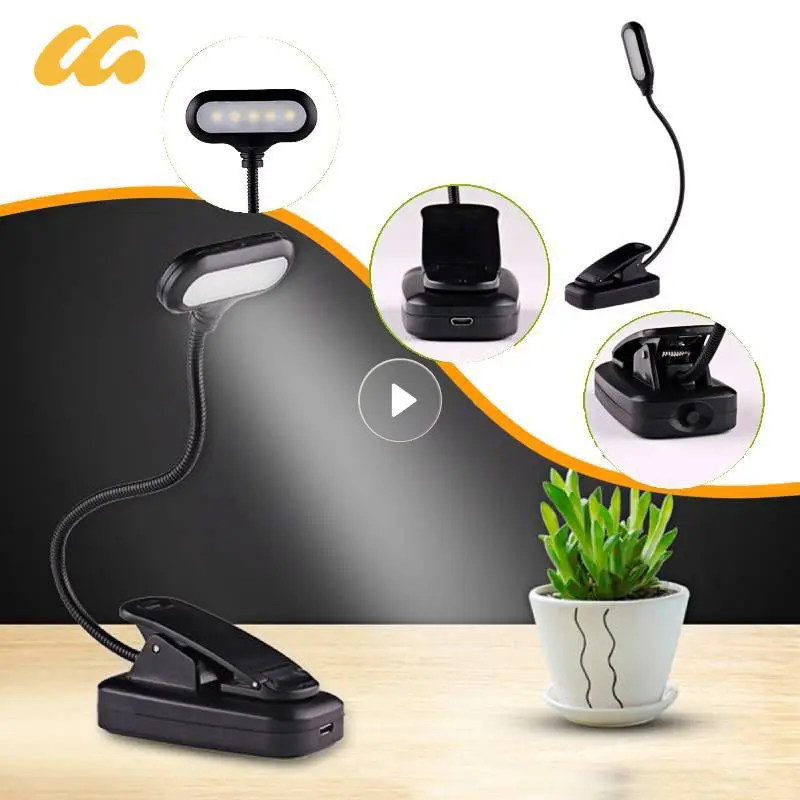 LED-Eye-Protection-Book-Night-Light-Adjustable-Mini-Clip-On-Study-Desk ...