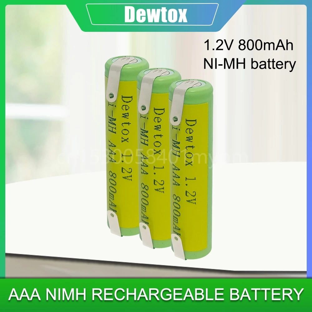 1-2V-800mah-Ni-MH-AAA-Rechargeable-Battery-Cell-Green-Shell-with ...