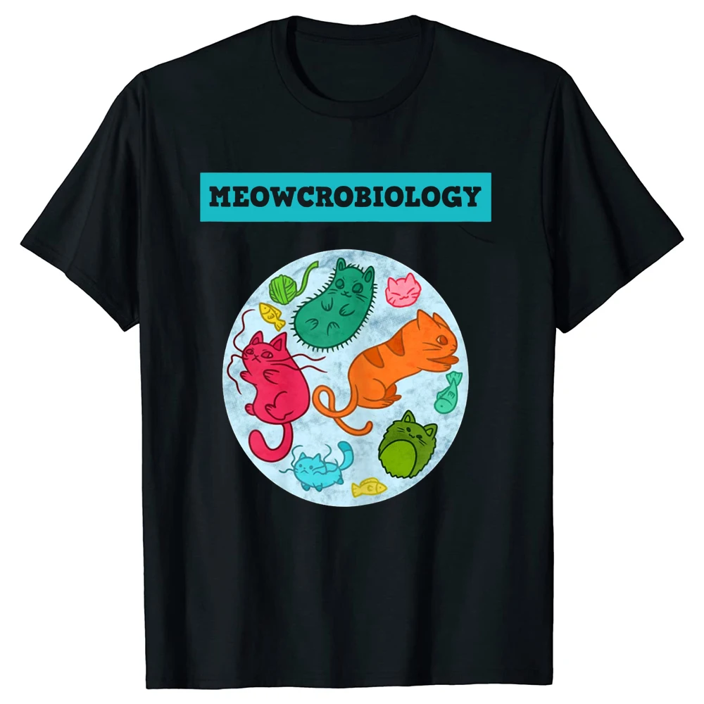 Meowcrobiology Cat Microbiology Science Bacteriology T Shirts ...