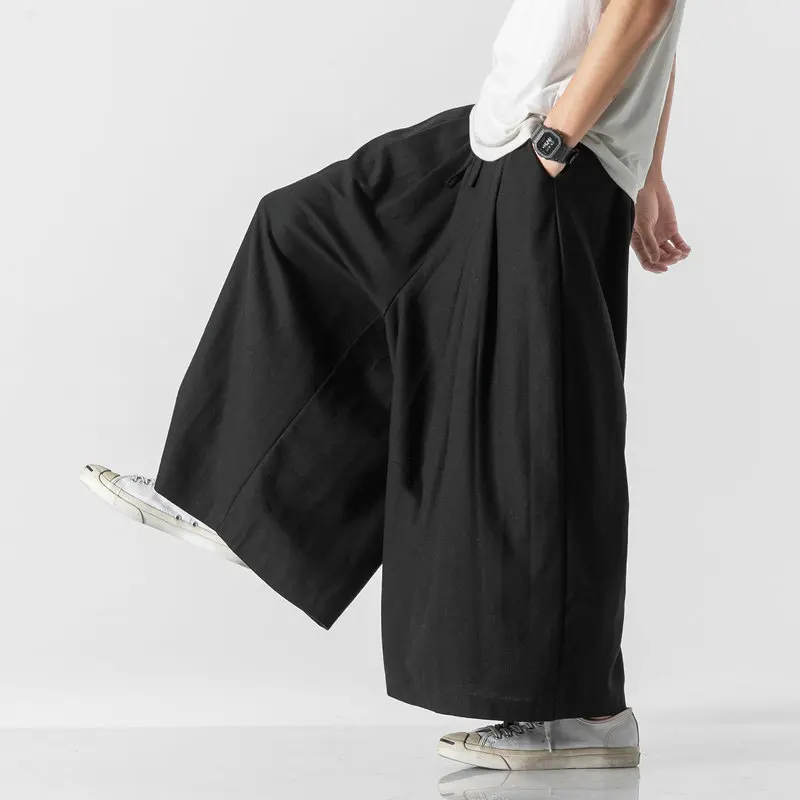 Harajuku-Wide-Leg-Pants-Mens-Joggers-Tradition-Streetwear-Casual-Linen-Trousers-Men-Autumn ...