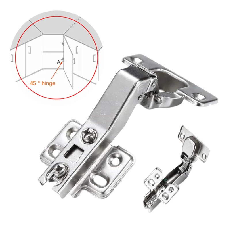 45 Degree Hinge Hydraulic Damper for Special Corner Door Soft Closing ...