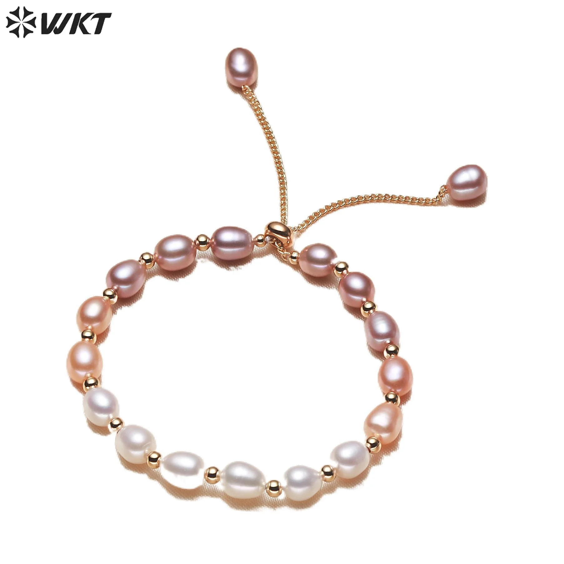WT-MPB115-New-Arrival-Freshwater-Rice-Pearl-Bracelet-Adjustable-With ...
