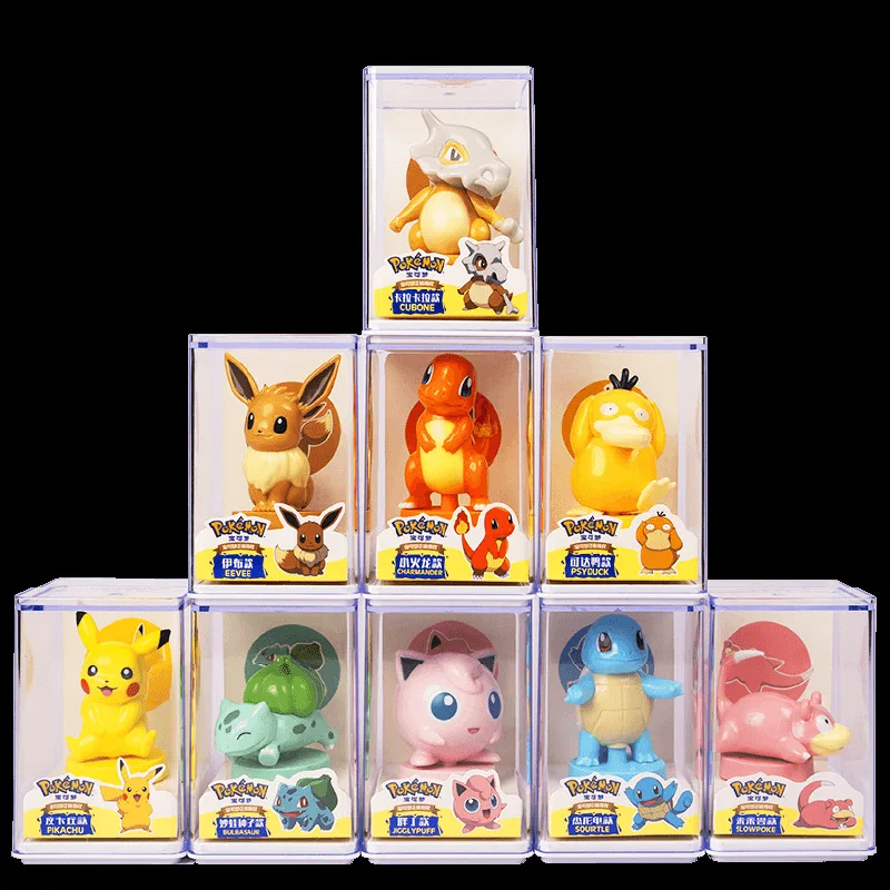 9-Style-Pokemon-Figures-Pikachu-Jirachi-Eevee-Komala-Snorlax-Action ...
