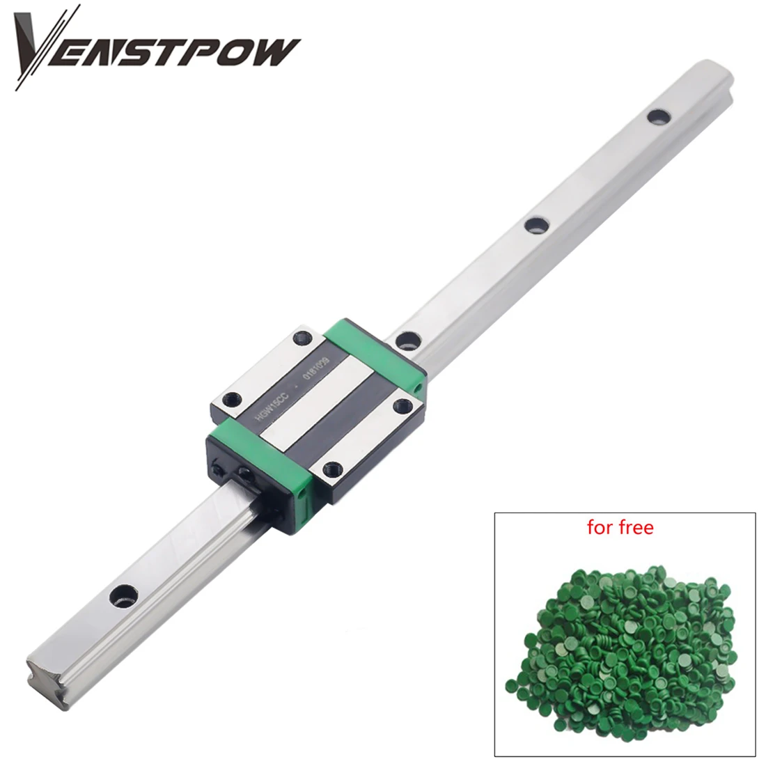 3d Print Parts Cnc Linear Guide Linear Rail Slide 1pc Hgr15-l-100mm+1pc ...