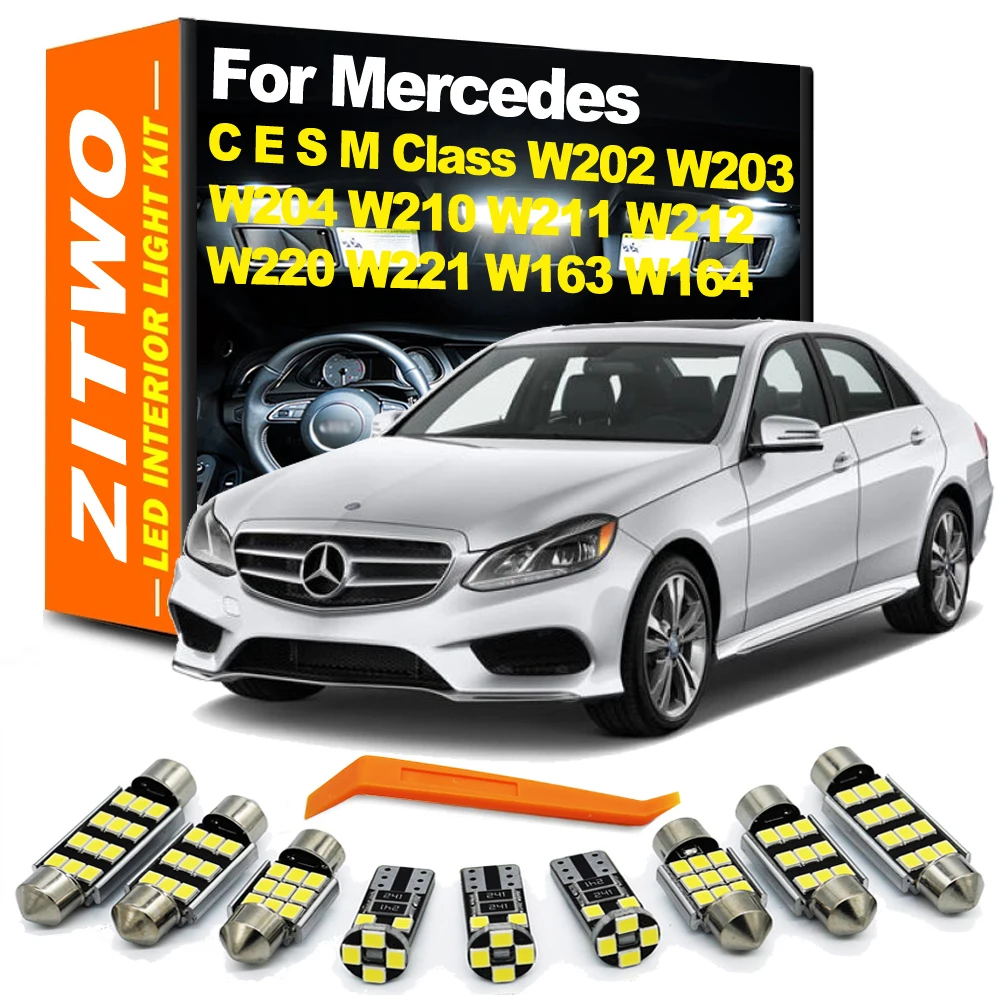 ZITWO-Kit de luces LED interiores para Mercedes Benz, accesorio para Mercedes Benz MB C E S M ...