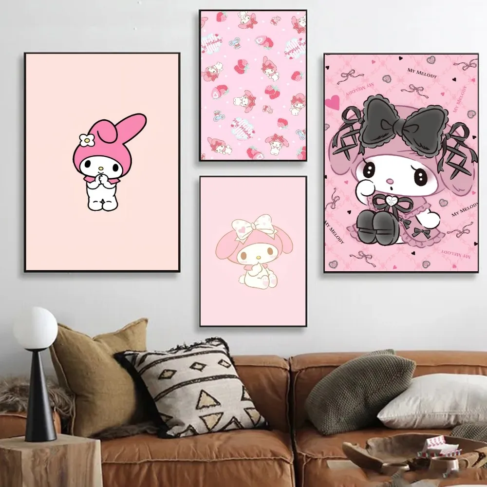 1PC-My-Melody-Poster-Retro-Print-Poster-Paper-Waterproof-High-Quality ...