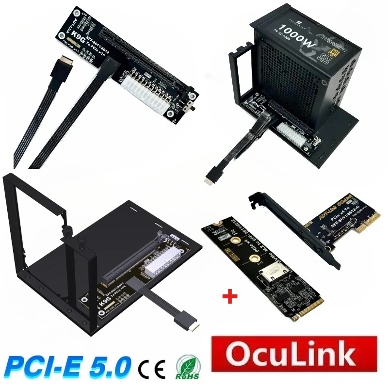 OCuLink GPU Dock PCIe 5.0 x4 128Gbps Notebook Laptops PC to External ...