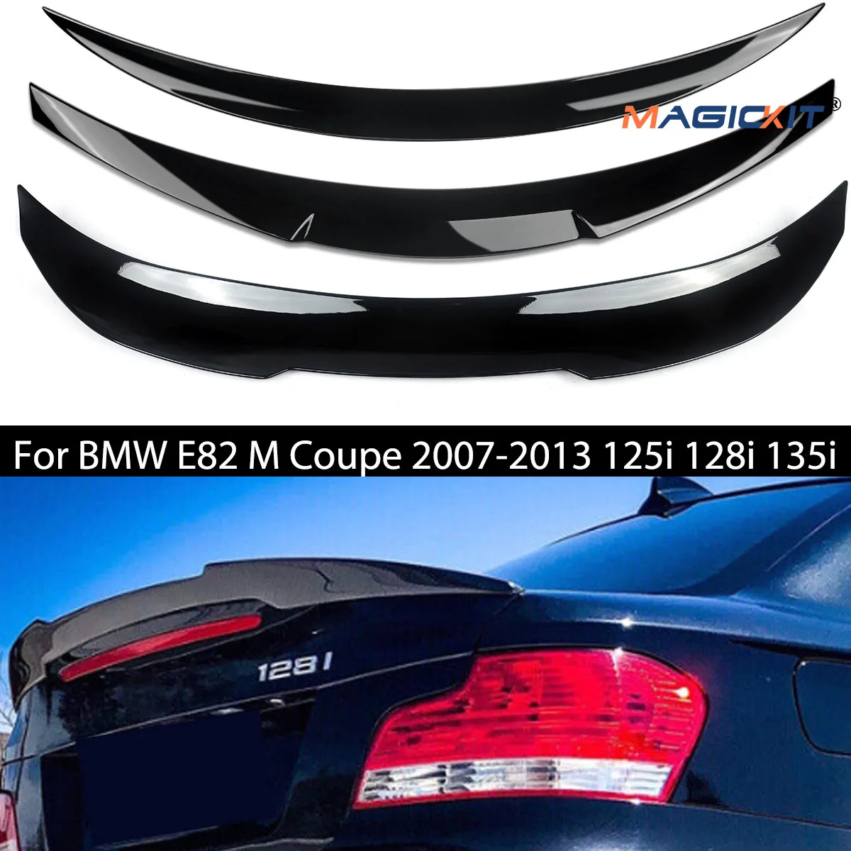 Magickit Rear Spoiler Wing for BMW 1 Series E82 125i 128i 135i 2Door M ...