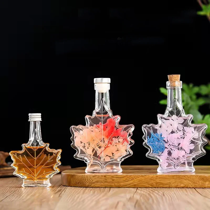 Reusable-50ml-100ml-Mini-Maple-Leaf-Shape-Whisky-Alcohol-Canning-Small ...