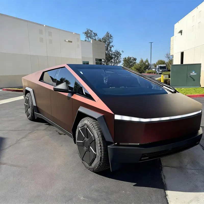 For Tesla CyberTruck 2024-2026 PVC Pre-Cut Vinyl Color Film Matte Satin ...