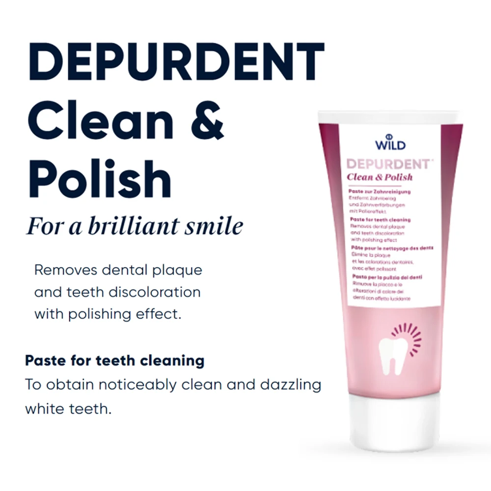 Wild Depurdent Clean And Polish Paste For Teeth Cleaning Purple ...