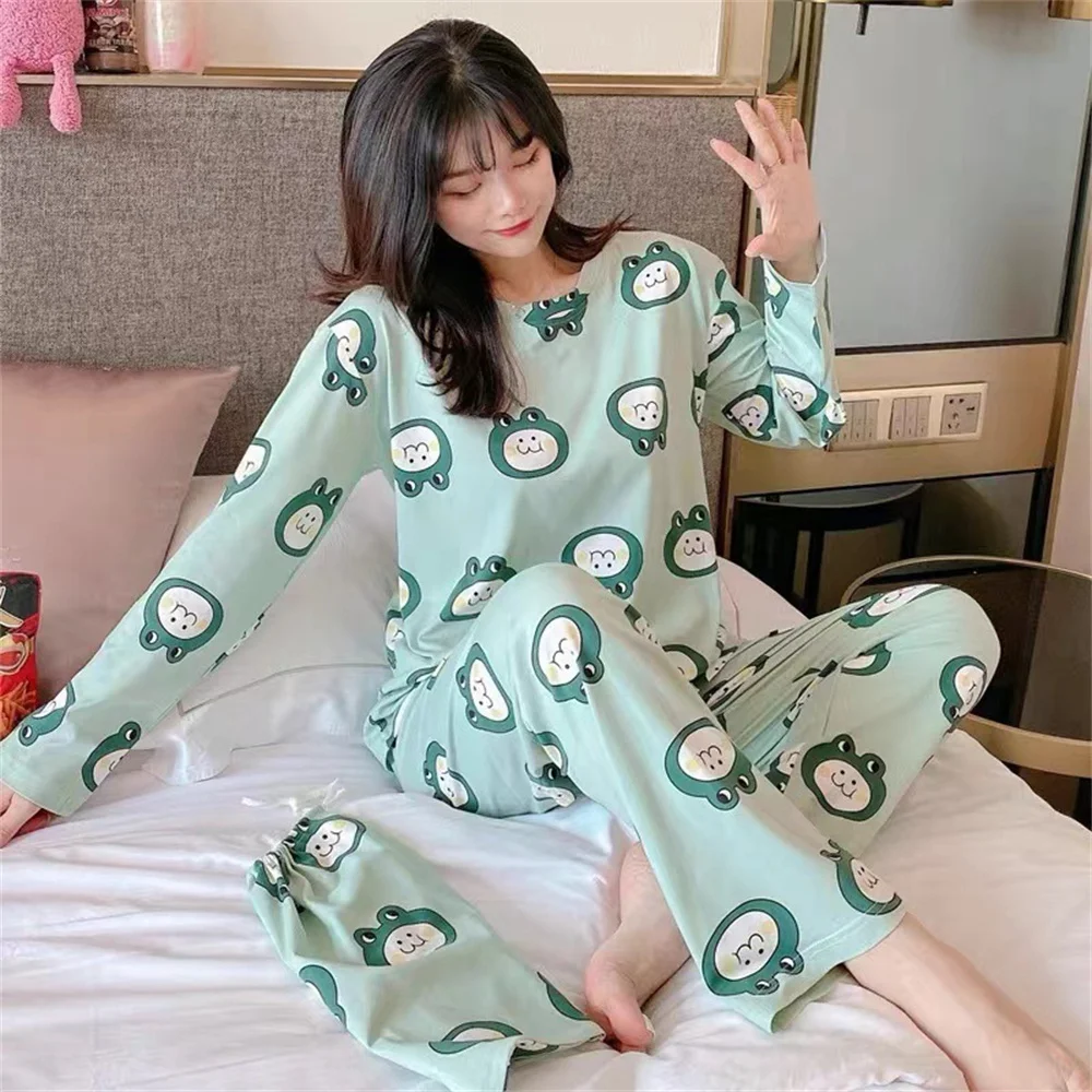 Cute-Cartoon-Casual-Home-Clothes-New-Fashion-Women-s-Sleepwear-Suit ...