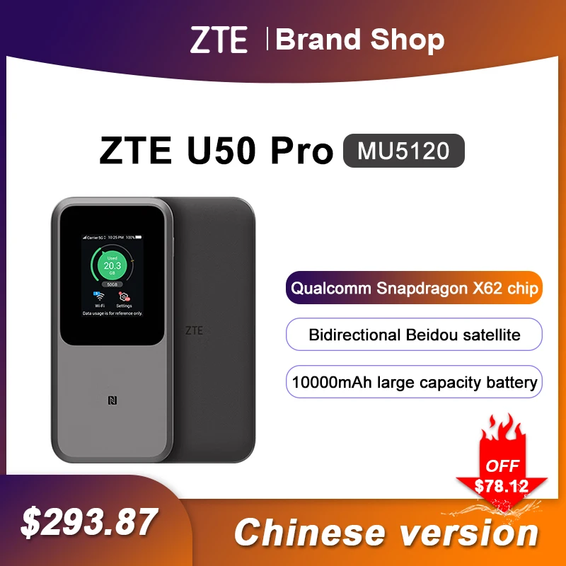 Unlocked-Original-ZTE-Portable-WiFi-5G-Router-MU5120-WIFI-6-10000mAh ...