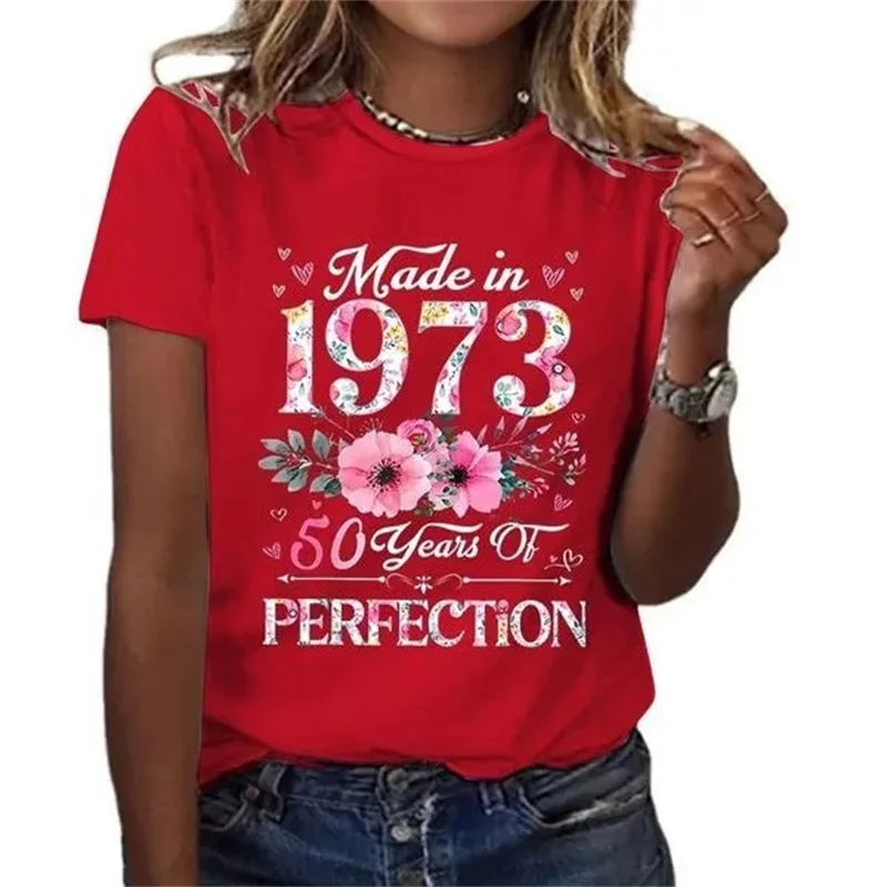 Women-Fashion-Made-In-1973-40-Years-Of-Perfection-Vintage-1973-Print-T ...